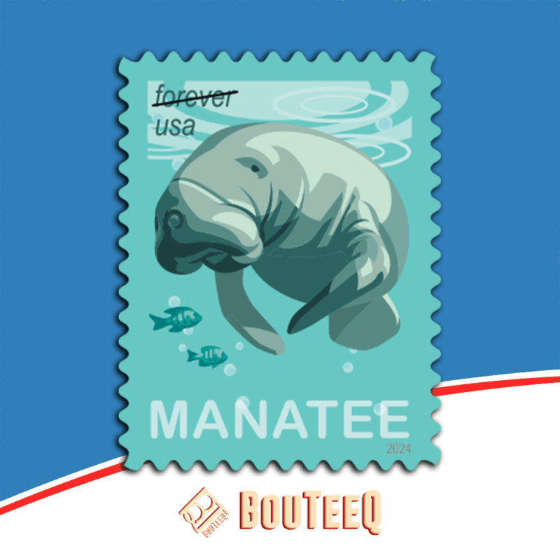 Save Manatees 2024 USPS Stamps – All Brand New Forever Stamps - BouTeeQ
